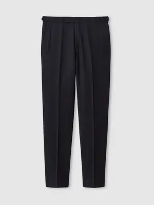 REISS Aspire Slim-fit Wool Trousers - Navy