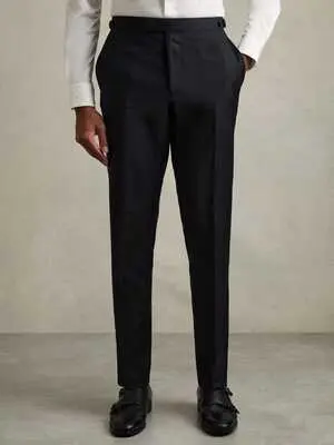 REISS Aspire Slim-fit Wool Trousers - Navy