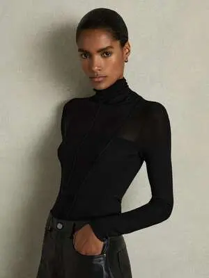 REISS Serena Seamed Top