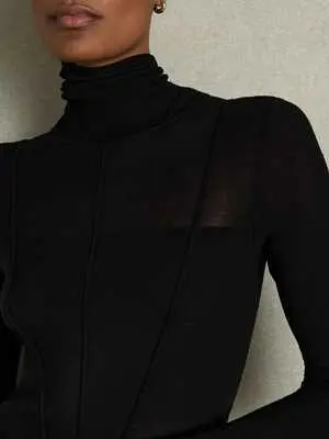 REISS Serena Seamed Top