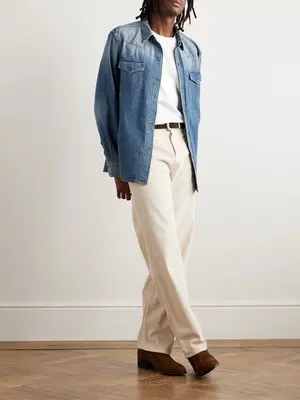 NILI LOTAN Travis Denim Shirt
