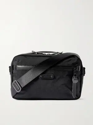 MASTER-PIECE CO Root S Leather-trimmed Nylon Messenger Bag
