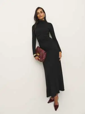 REFORMATION Nemy Knit Dress - Black