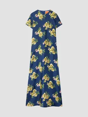 La DoubleJ Swing Dress - Riptide Midnight Blue