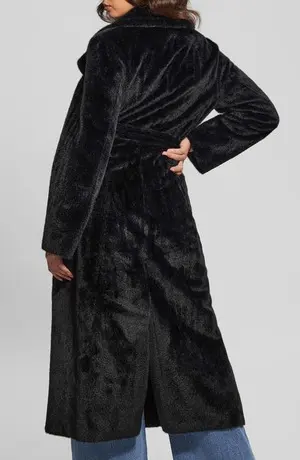 Guess Ada Faux Fur Long Coat