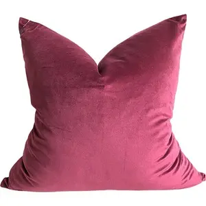 MODISH DECOR PILLOWS Velvet Accent Pillow Cover - Plum Rose