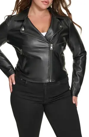 LEVI'S Water Resistant Faux Leather Moto Jacket
