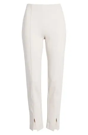 APNY Split Hem Pull-on Crop Slim Pants - Champagne