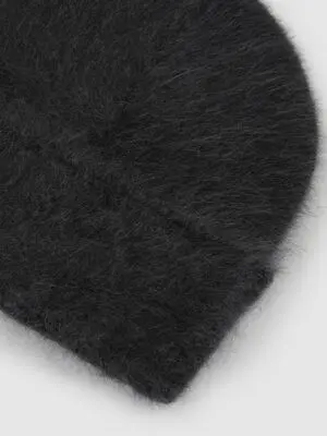 REISS Alba Cashmere Beanie - Charcoal