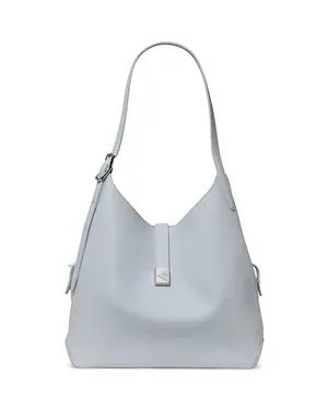 Kate Spade New York Deco Pebbled Leather Medium Shoulder Bag - Pale Sapphire