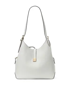 Kate Spade New York Deco Pebbled Leather Medium Shoulder Bag - Stone Path
