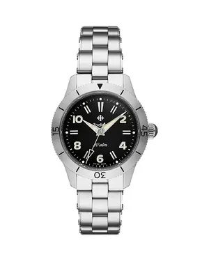 ZODIAC Ref. 691 Manual Wind Watch, 36mm - Black/silver