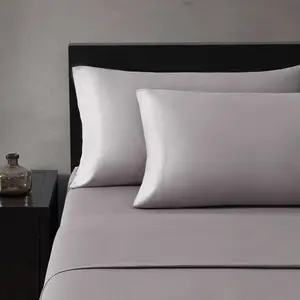 Vera Wang Solid T800 Sateen Cvc Sheet Set - Plum