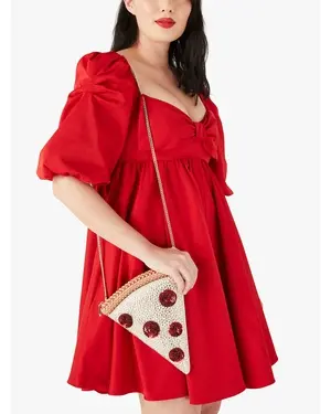 Kate Spade New York Crystal-embellished Pizza Crossbody Bag