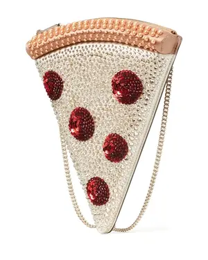 Kate Spade New York Crystal-embellished Pizza Crossbody Bag