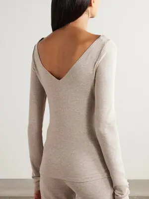 Skin Ribbed Stretch-jersey Top
