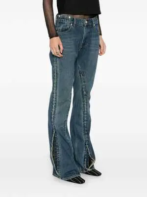 Y/project Hook And Eye Flared Jeans