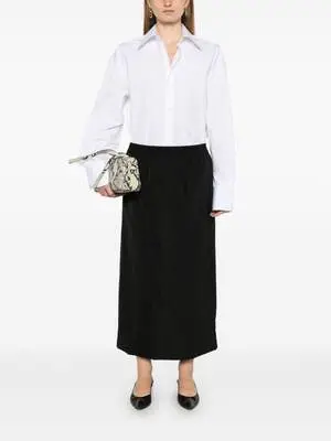 Carven Pencil Midi Skirt - Black