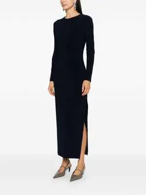 Norma Kamali Side-slit Gown