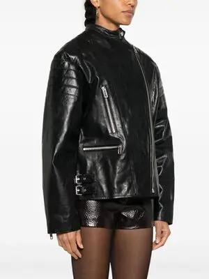 TWINSET Leather Biker Jacket