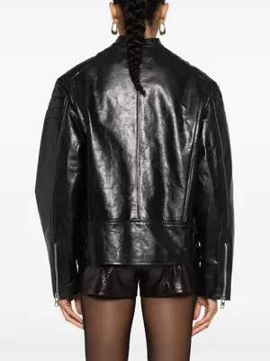 TWINSET Leather Biker Jacket