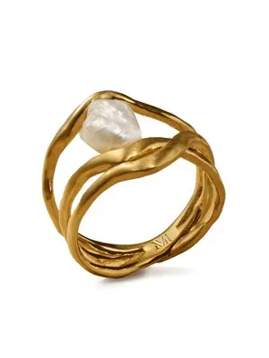 Monica Vinader Monica Vinader X Amy Powney Keshi-pearl Ring Gold