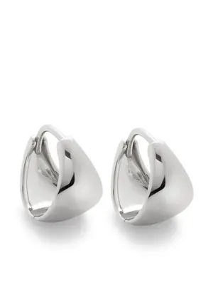 Monica Vinader Tapered Huggie Earrings - Silver
