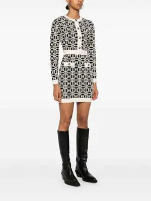 Elisabetta Franchi Logo-jacquard Mini Dress