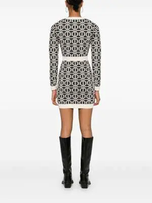Elisabetta Franchi Logo-jacquard Mini Dress