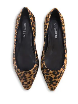 NOTABENE Gisela Leopard-print Ballerinas