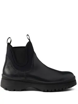 Prada Leather Chelsea Boots