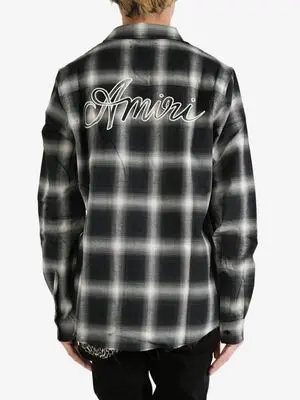 Amiri Logo Flannel Shirt