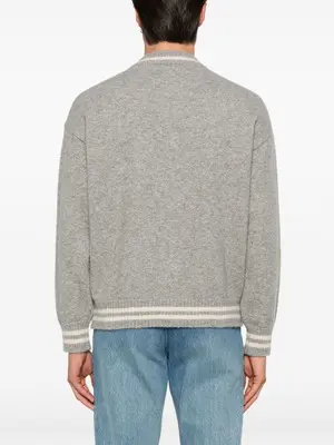 LANEUS Knitted Bomber Jacket