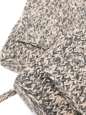 MAISON MARGIELA Shetland Mittens - Neutrals