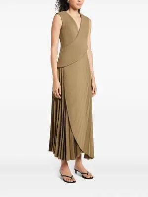 Acler Asymmetric Pleated Dress