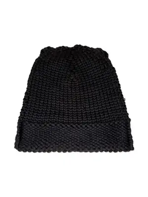 CHARLES JEFFREY LOVERBOY Cable-knit Ears Beanie - Black
