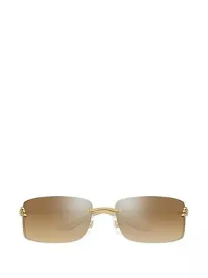 CARTIER Rectangle-shape Sunglasses - Gold