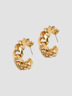 JENNIFER BEHR Maillon 18k--plated Hoop Earrings - Gold