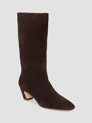 LOEFFLER RANDALL Cleo Suede Curved-heel Boots