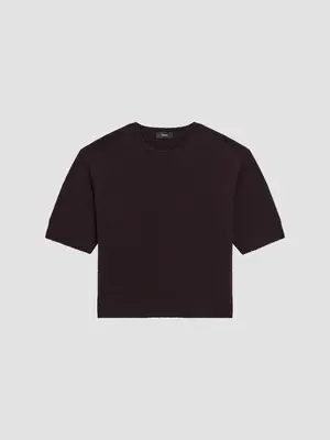 Theory Cashmere Knit Crop T-shirt