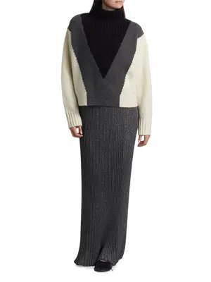 Proenza Schouler Alma Graphic Instrasia-knit Sweater