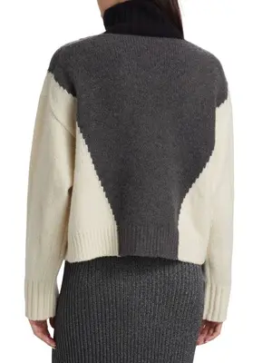 Proenza Schouler Alma Graphic Instrasia-knit Sweater