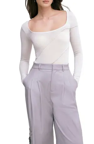 MARCELLA Melody Ruffle Seam Top - Mist