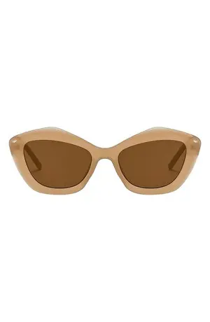 FIFTH & NINTH Sloane Cat Eye Sunglasses - Tan / Brown