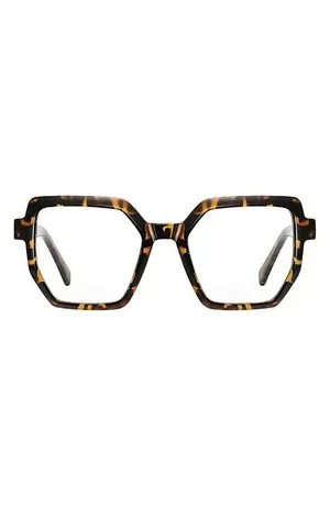 FIFTH & NINTH Monroe Blue Light Blocking Eyeglasses - Torte / Clear
