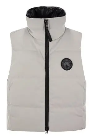 Canada Goose Grandview Cropped - Vest With Black Logo Ice