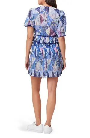 Scotch & Soda Patchwork Pleated Minidress