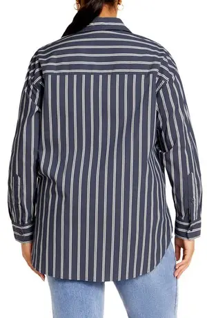 City Chic Celine Stripe Shirt