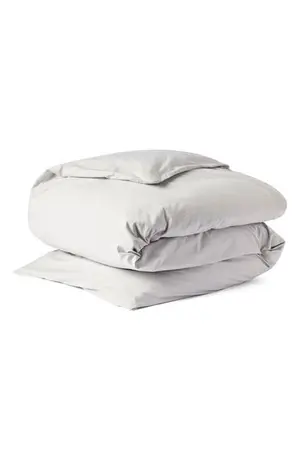 COYUCHI 300 Thread Count Organic Cotton Percale Duvet Cover - Seal