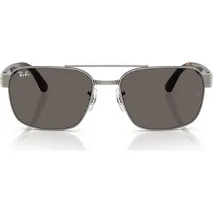 Ray-ban 61mm Square Sunglasses - Gunmetal